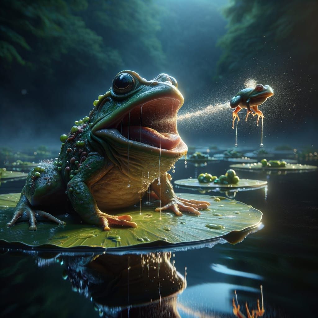Frog Launcher - AI Generated Artwork - NightCafe Creator
