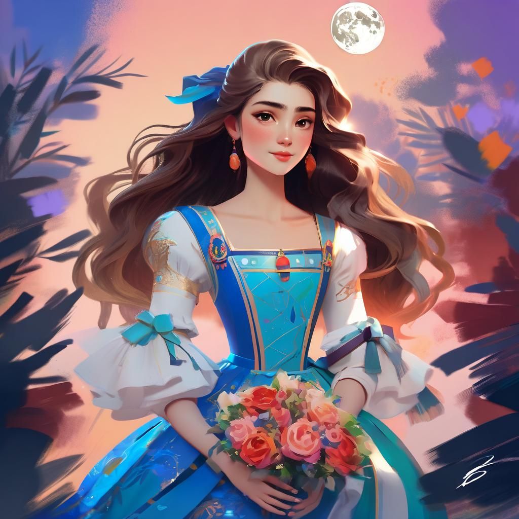 The head and shoulders portrait, moon!_&&!character_design_made_:_deep ...