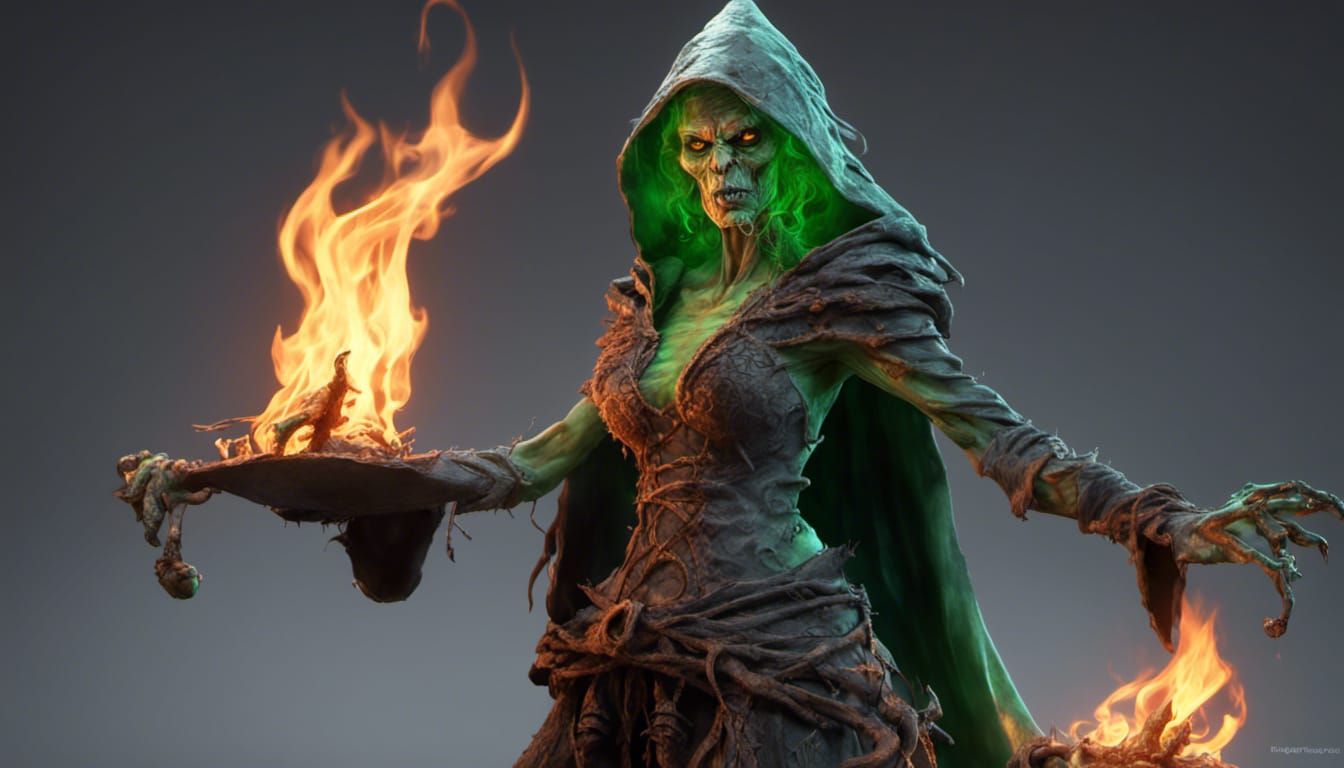 Undead Hag Witch - AI Generated Artwork - NightCafe Creator