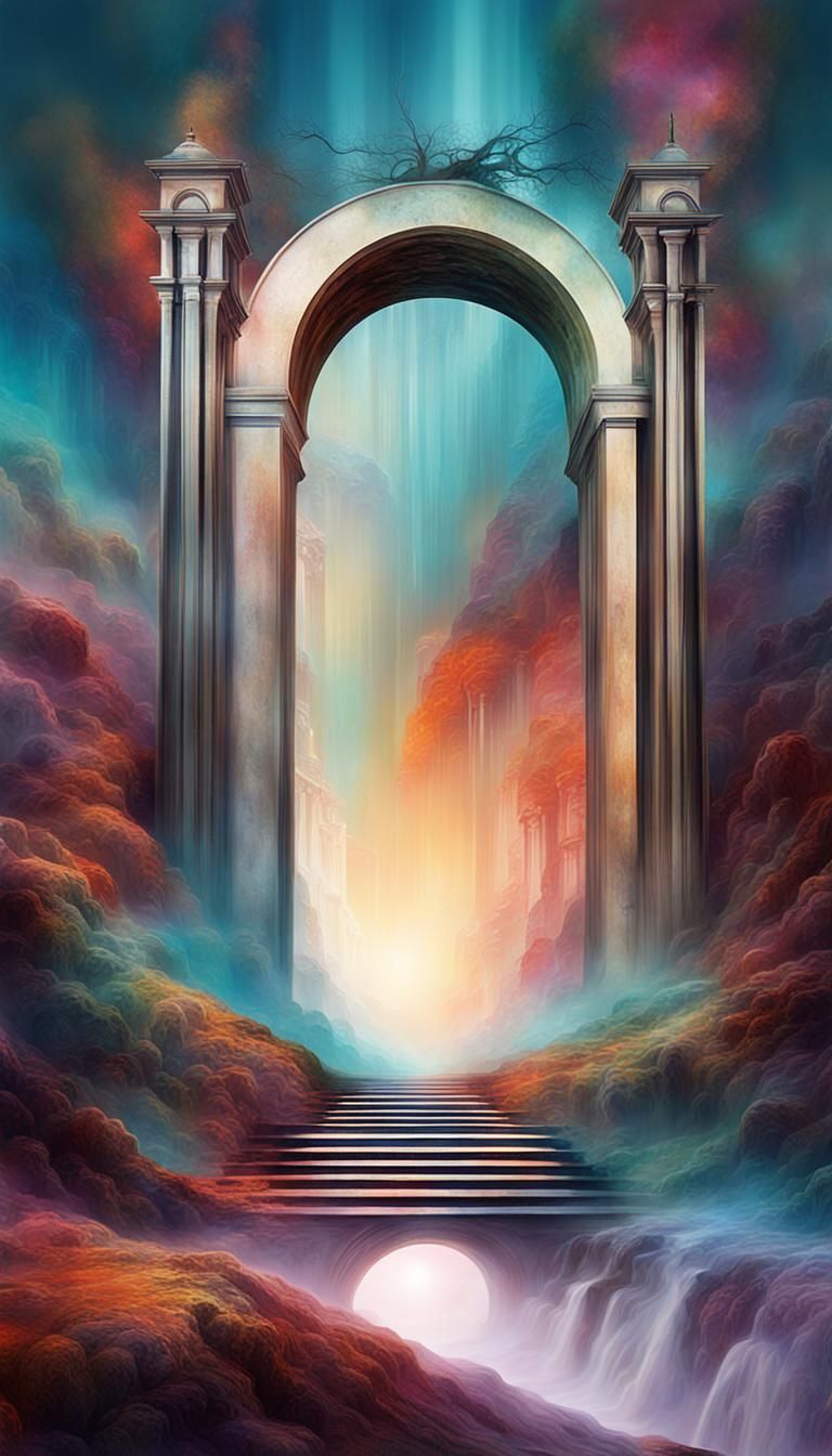 Dreamscape Gateway #2 - AI Generated Artwork - NightCafe Creator