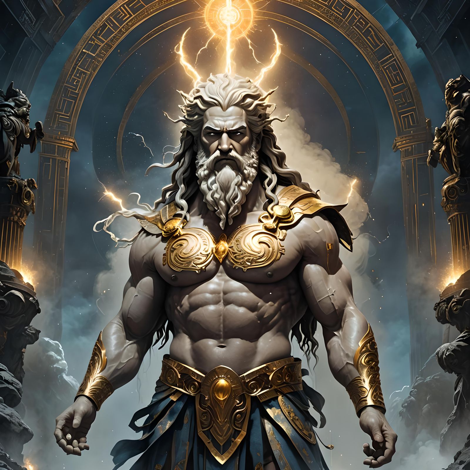 Mighty Zeus! (Gods Gallery) - AI Generated Artwork - NightCafe Creator