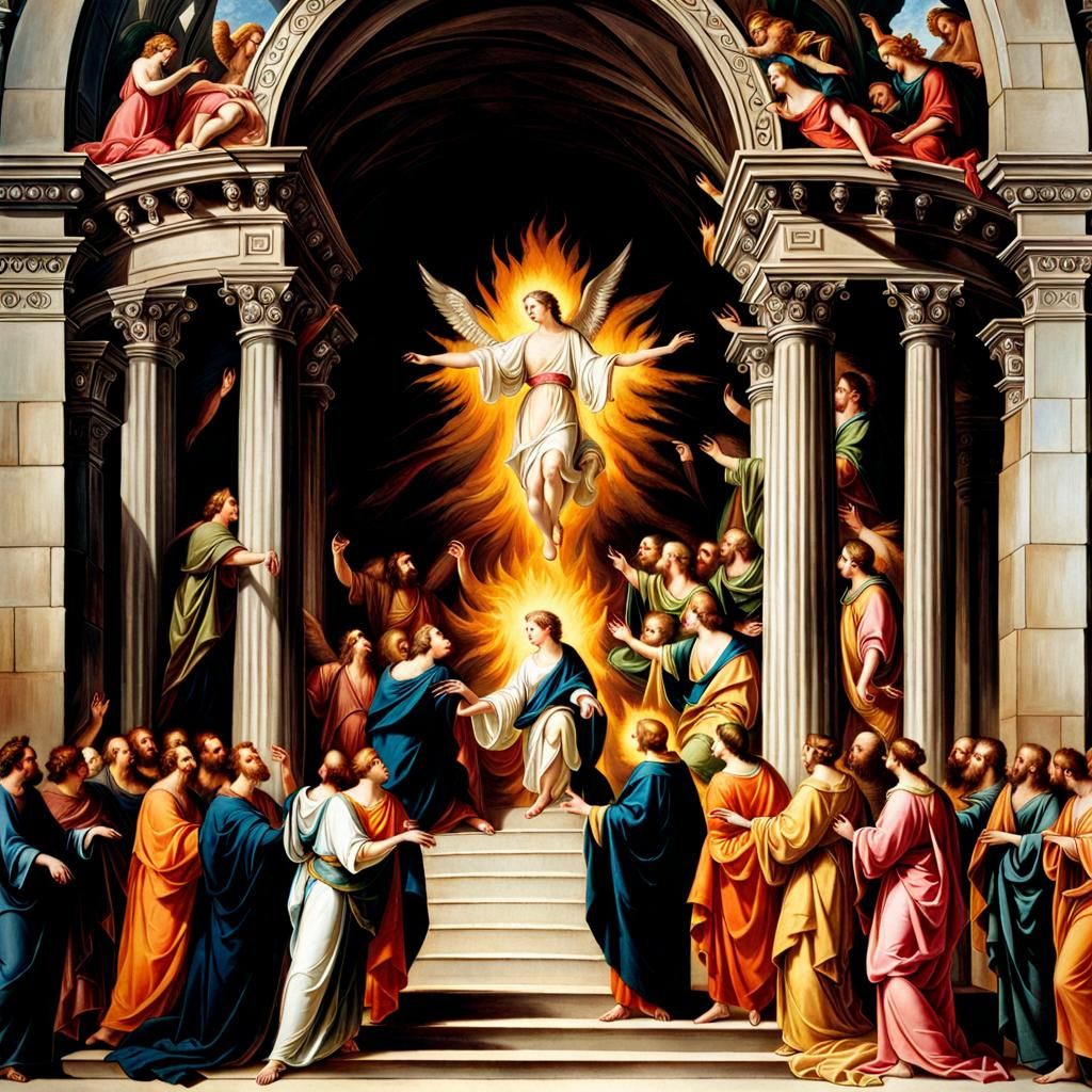 theologically and and aesthetically accurate Purgatory - AI Generated ...