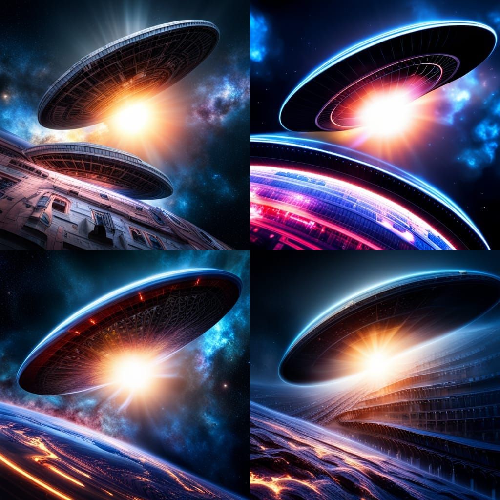 alien spaceship intricate details, HDR, beautifully shot ...