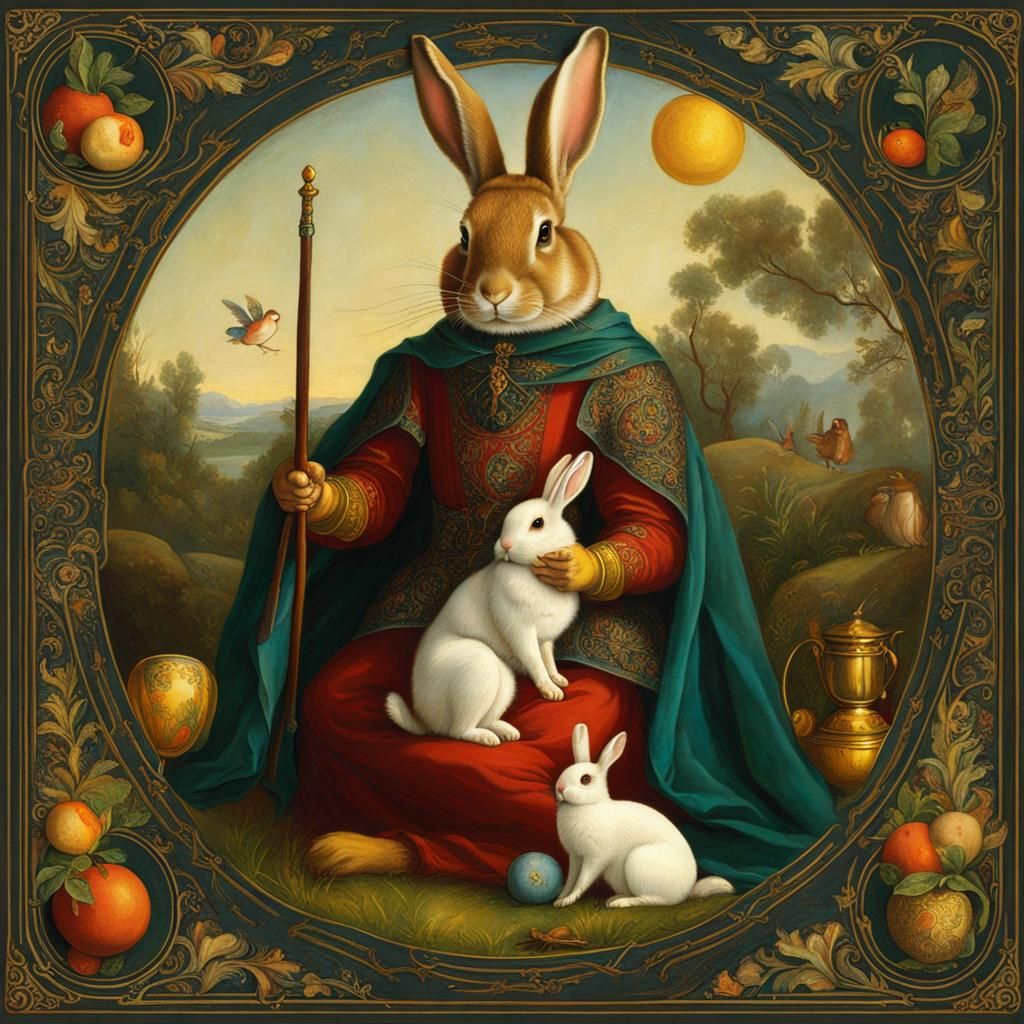 The Rabbit Emperor - AI Generated Artwork - NightCafe Creator