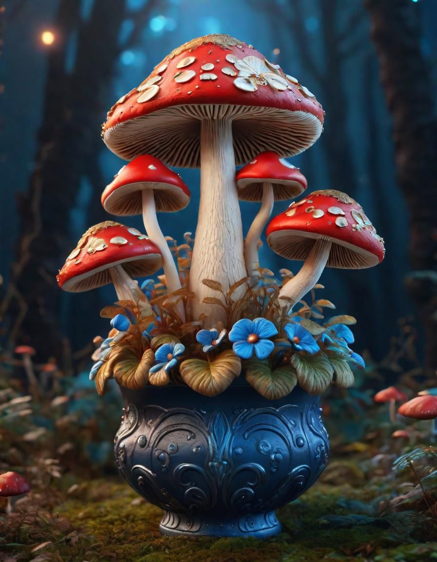 Fun Shrooms - AI Generated Artwork - NightCafe Creator