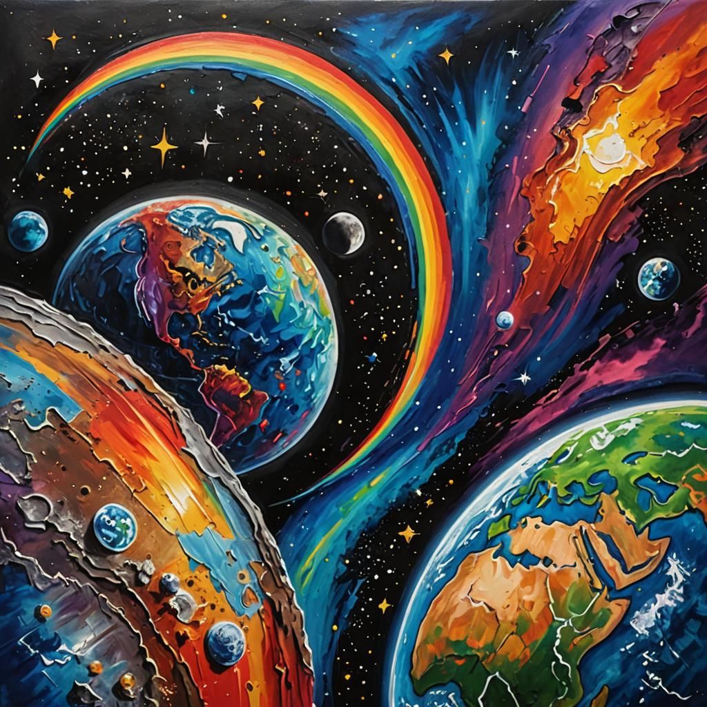 Colorful worlds - AI Generated Artwork - NightCafe Creator