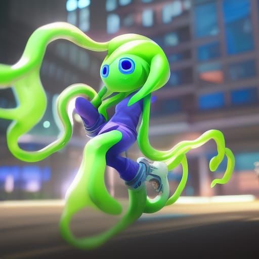 Splatoon fan art - AI Generated Artwork - NightCafe Creator