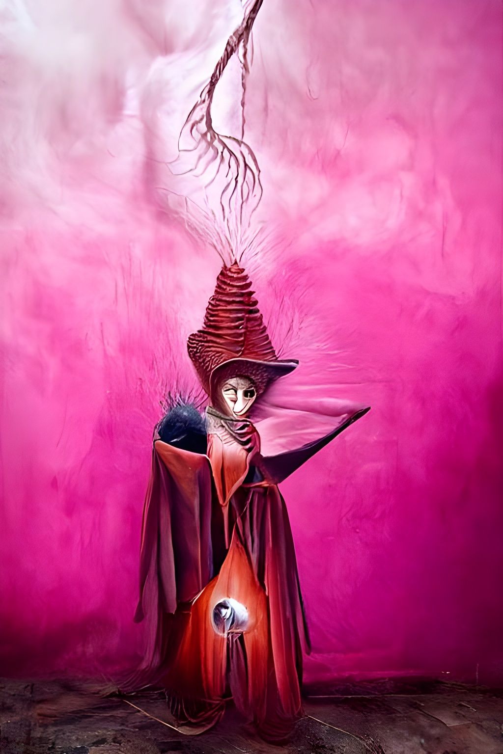 A beautiful surreal painting of a witch - AI Generated Artwork ...