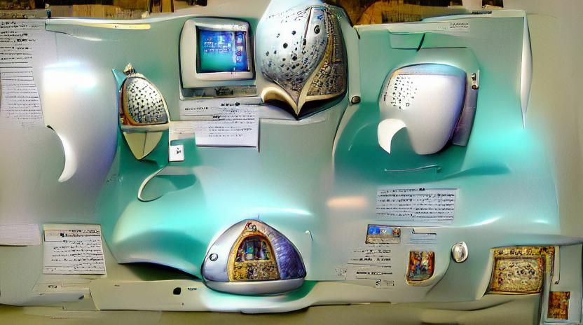 Medieval iMac G3 - AI Generated Artwork - NightCafe Creator