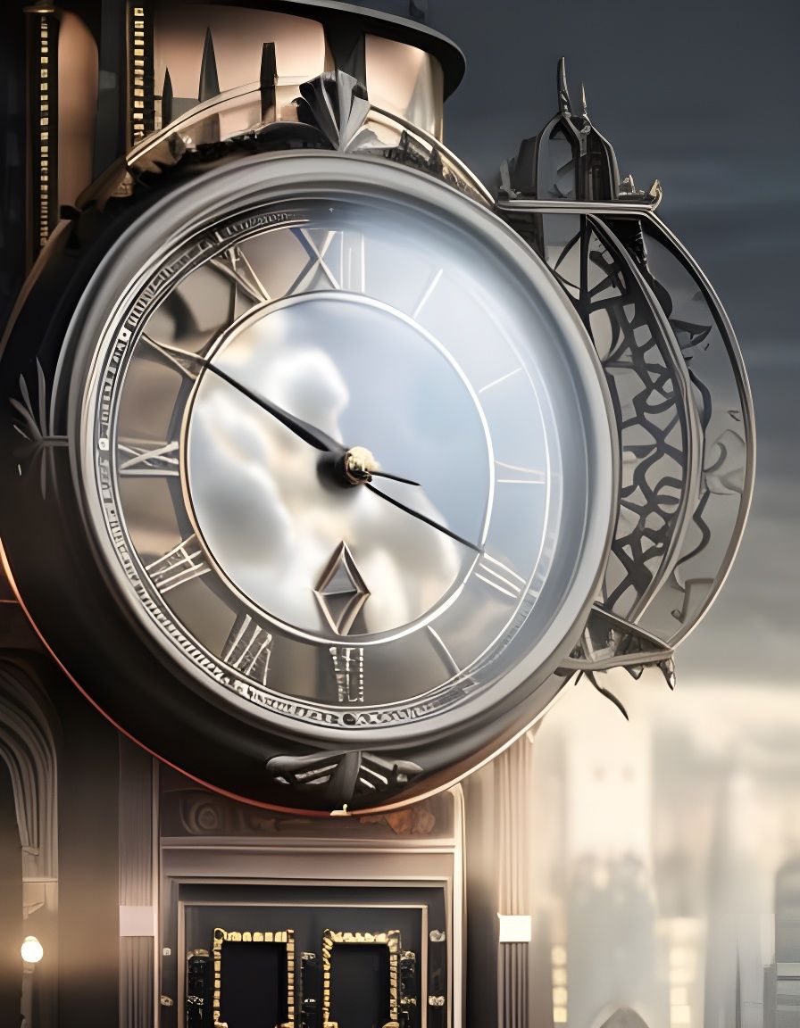 Beautiful gothic black matte clock 🕰️ ⏰ - AI Generated Artwork ...