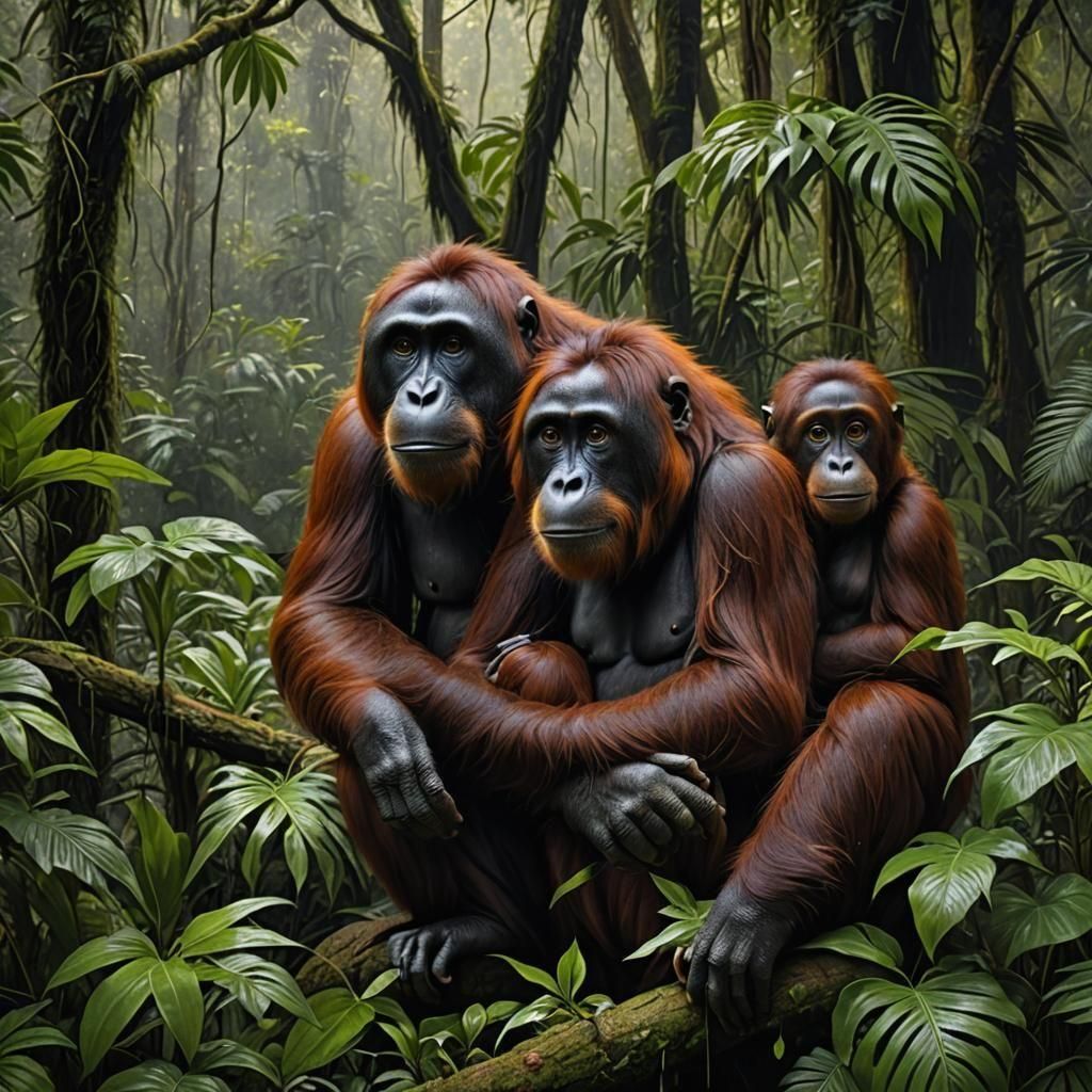 Rainforest family - AI Generated Artwork - NightCafe Creator