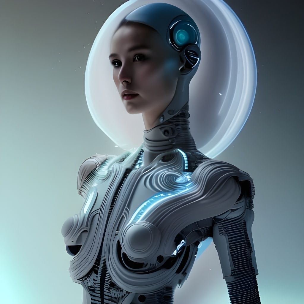 - Female Cyborg 4 - - AI Generated Artwork - NightCafe Creator