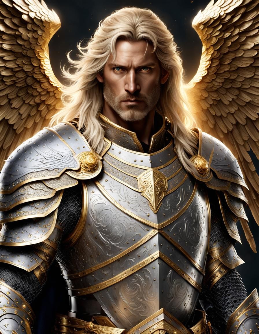 Use dynamic lighting. Extremely detailed portrait of a male celestial ...