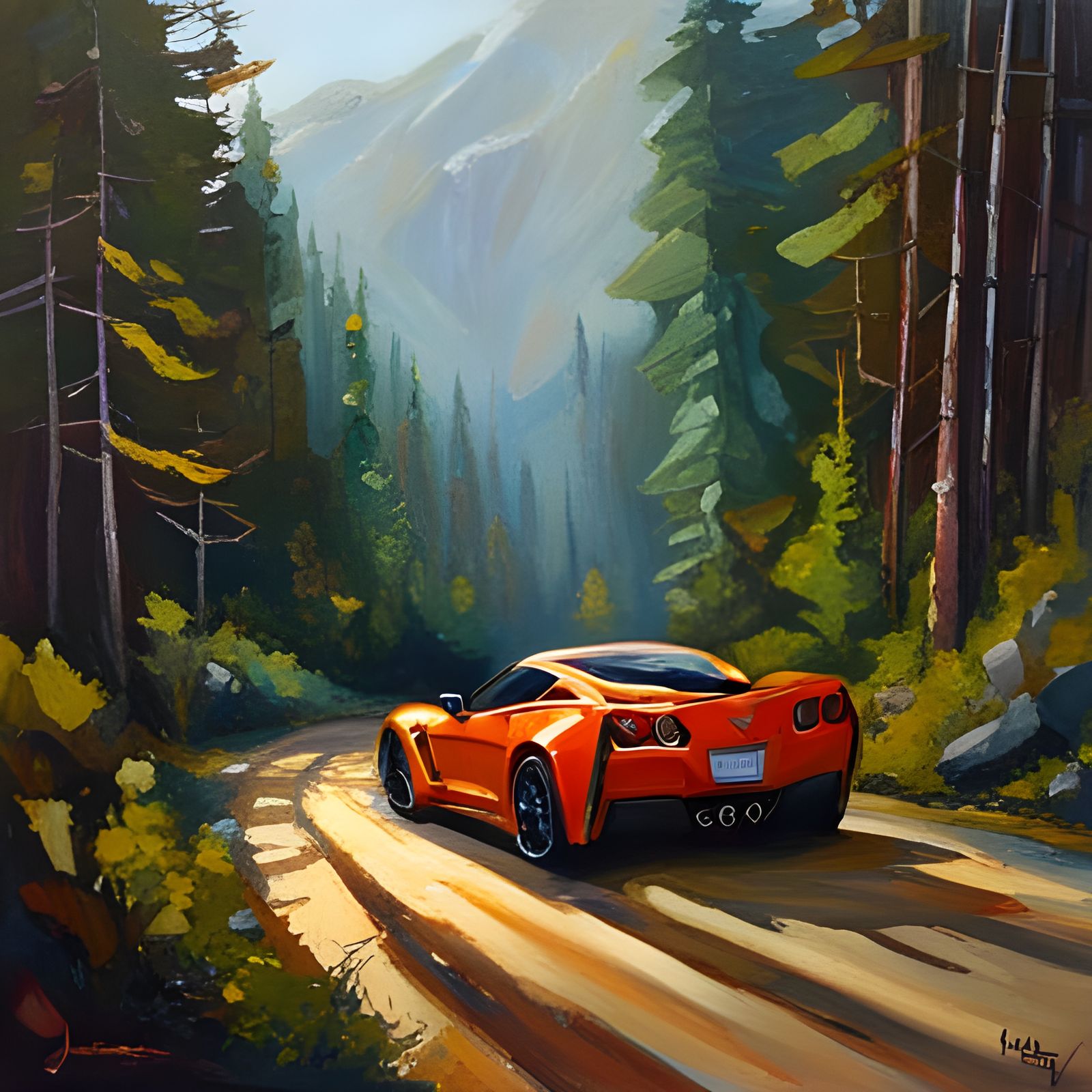 Corvette - AI Generated Artwork - NightCafe Creator