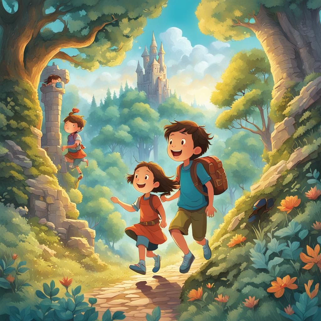 Sibling Adventure - AI Generated Artwork - NightCafe Creator