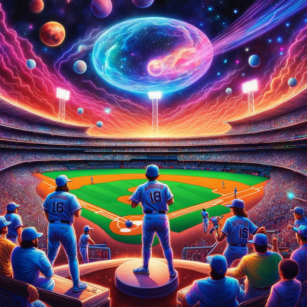 intergalactic baseball game - AI Generated Artwork - NightCafe Creator