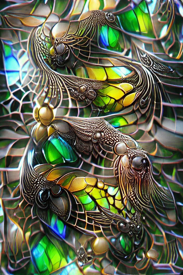 Fractal Fusion Experiment 114 - AI Generated Artwork - NightCafe Creator