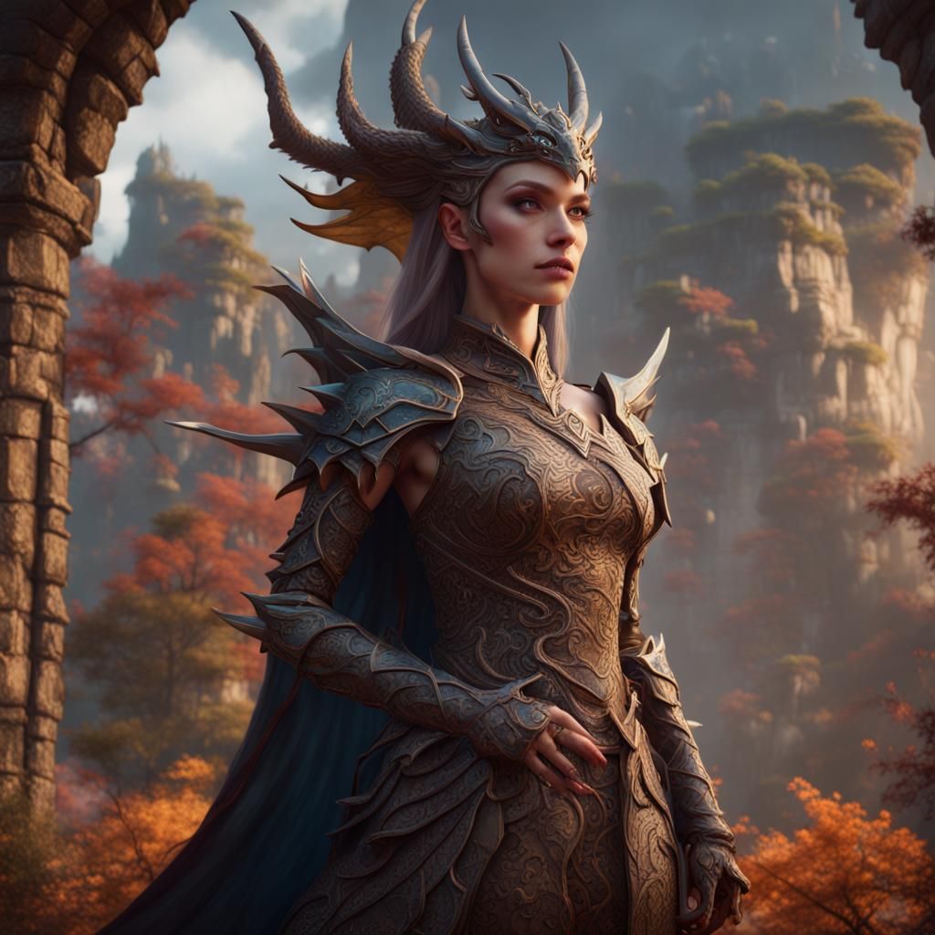 Dragon princess - AI Generated Artwork - NightCafe Creator