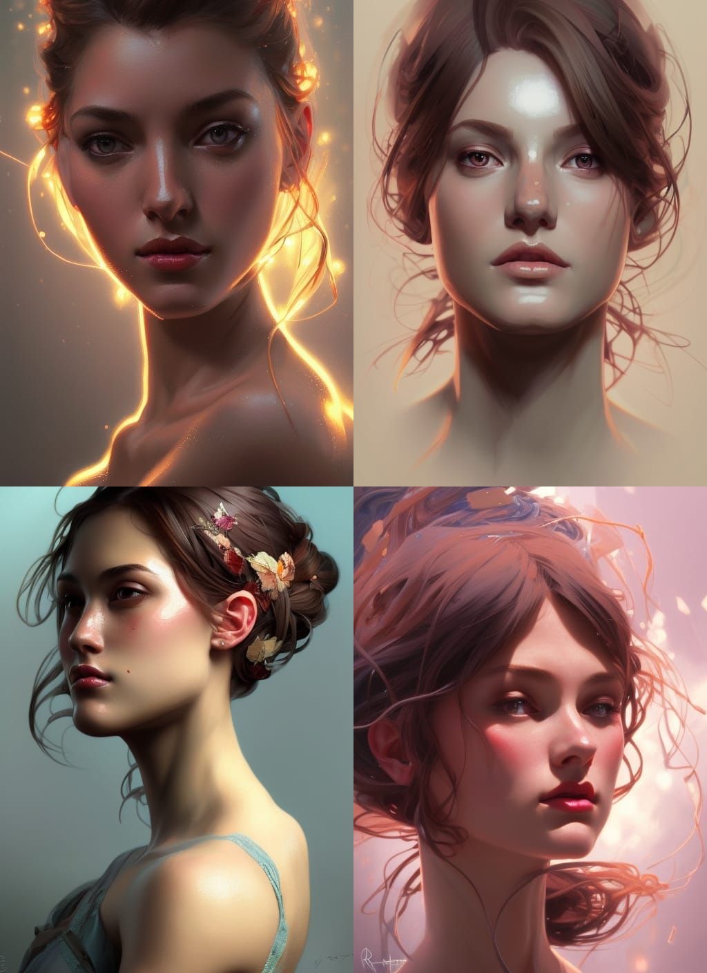 Feminine beauty - AI Generated Artwork - NightCafe Creator