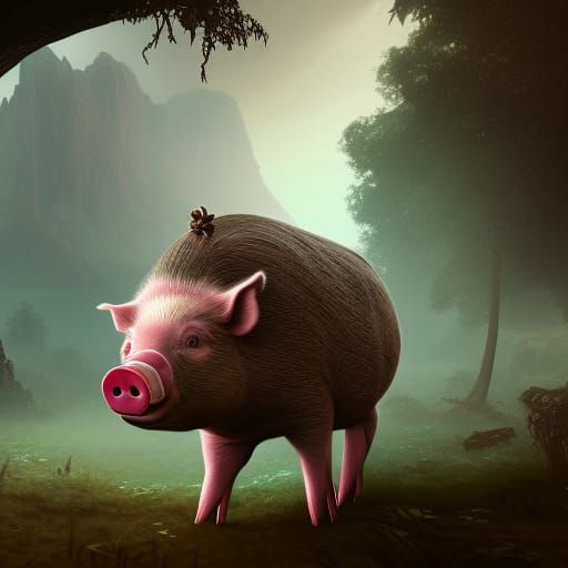 Pig - AI Generated Artwork - NightCafe Creator