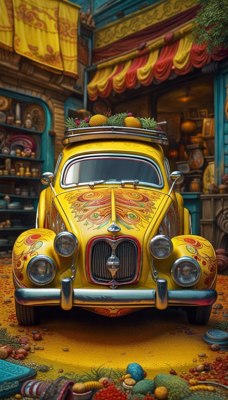 And it runs on mustard - AI Generated Artwork - NightCafe Creator