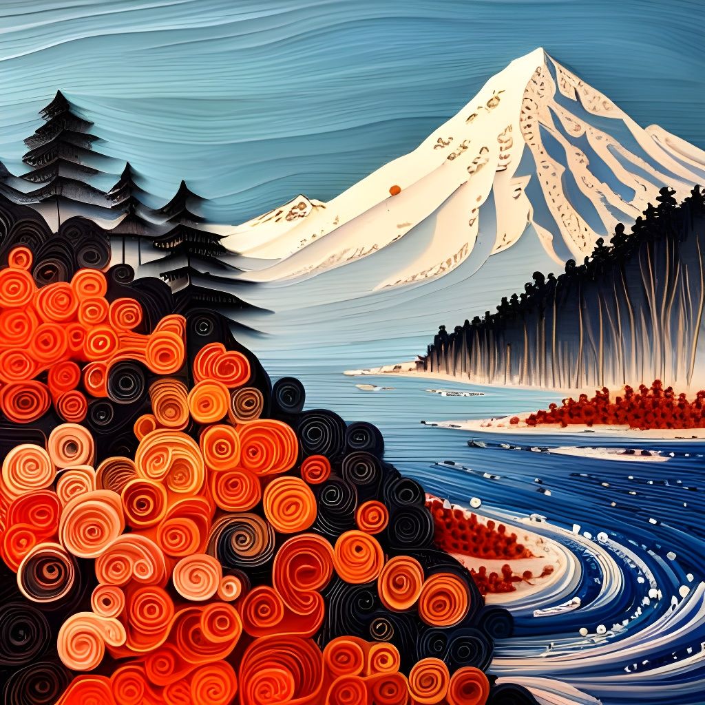 Japanese Papercut - AI Generated Artwork - NightCafe Creator