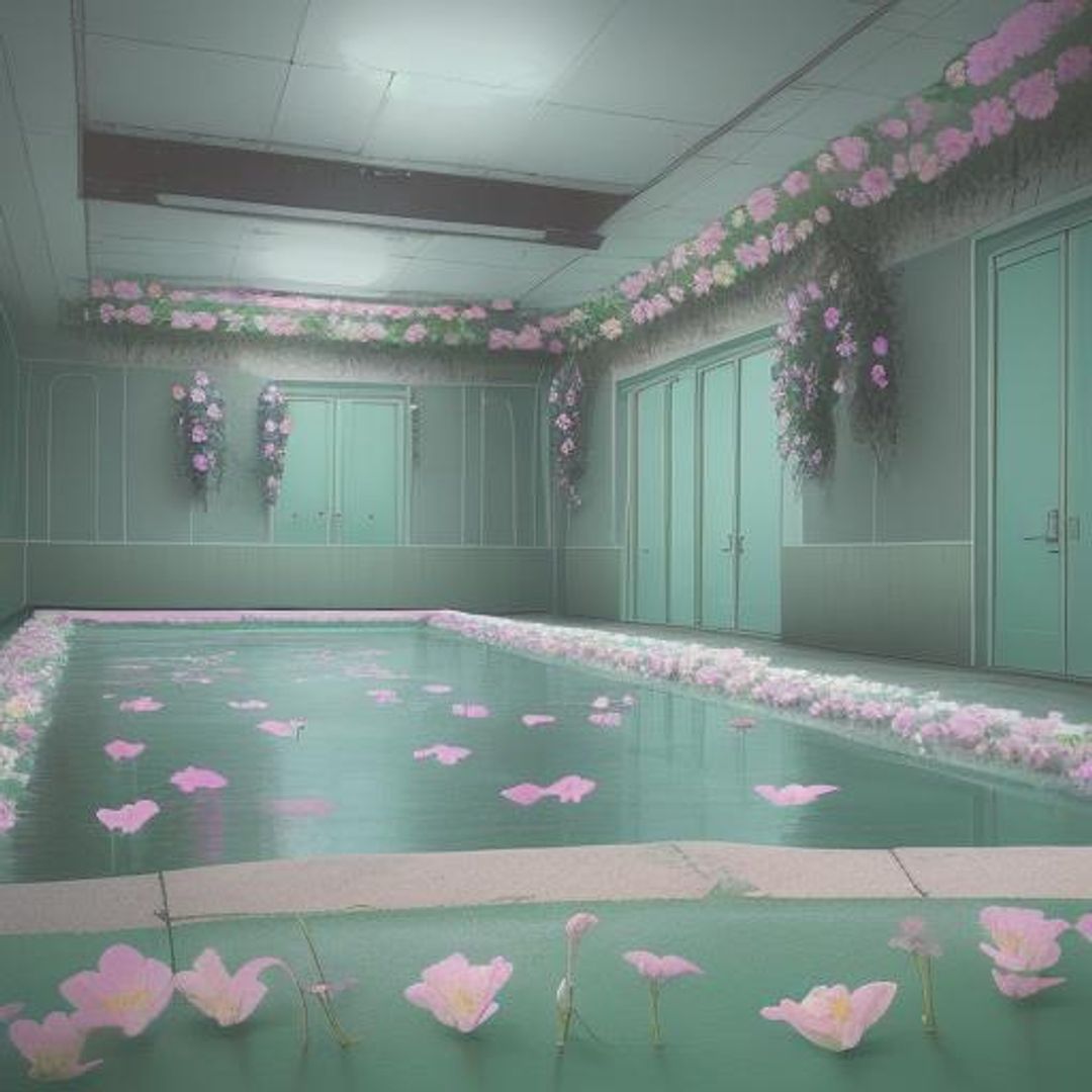 Liminal Poolroom - AI Generated Artwork - NightCafe Creator