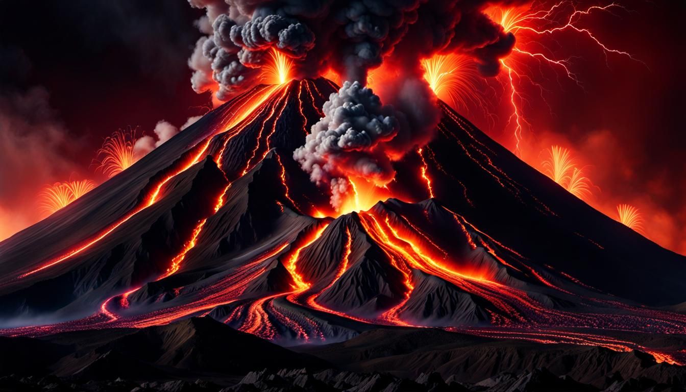 Eruption (Version 2) - AI Generated Artwork - NightCafe Creator