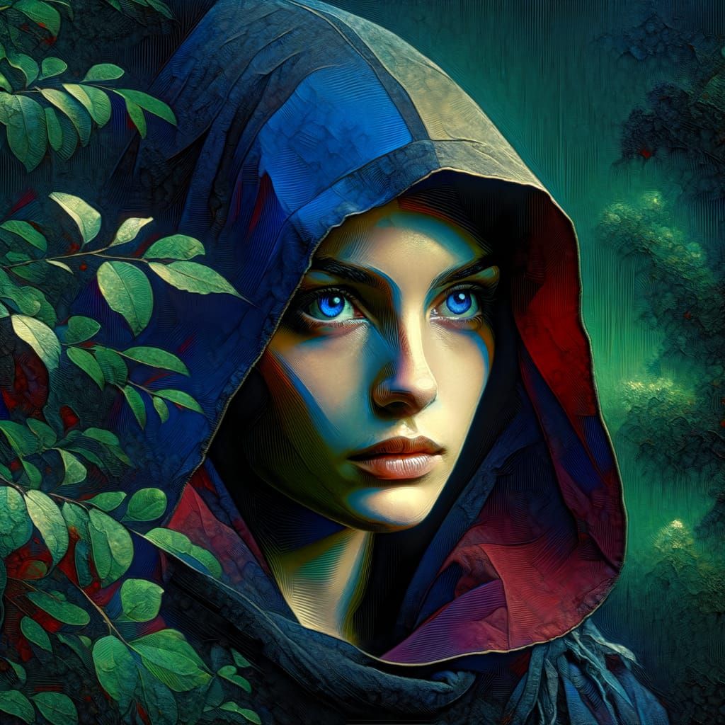 It's like she's a watcher or something - AI Generated Artwork - NightCafe Creator