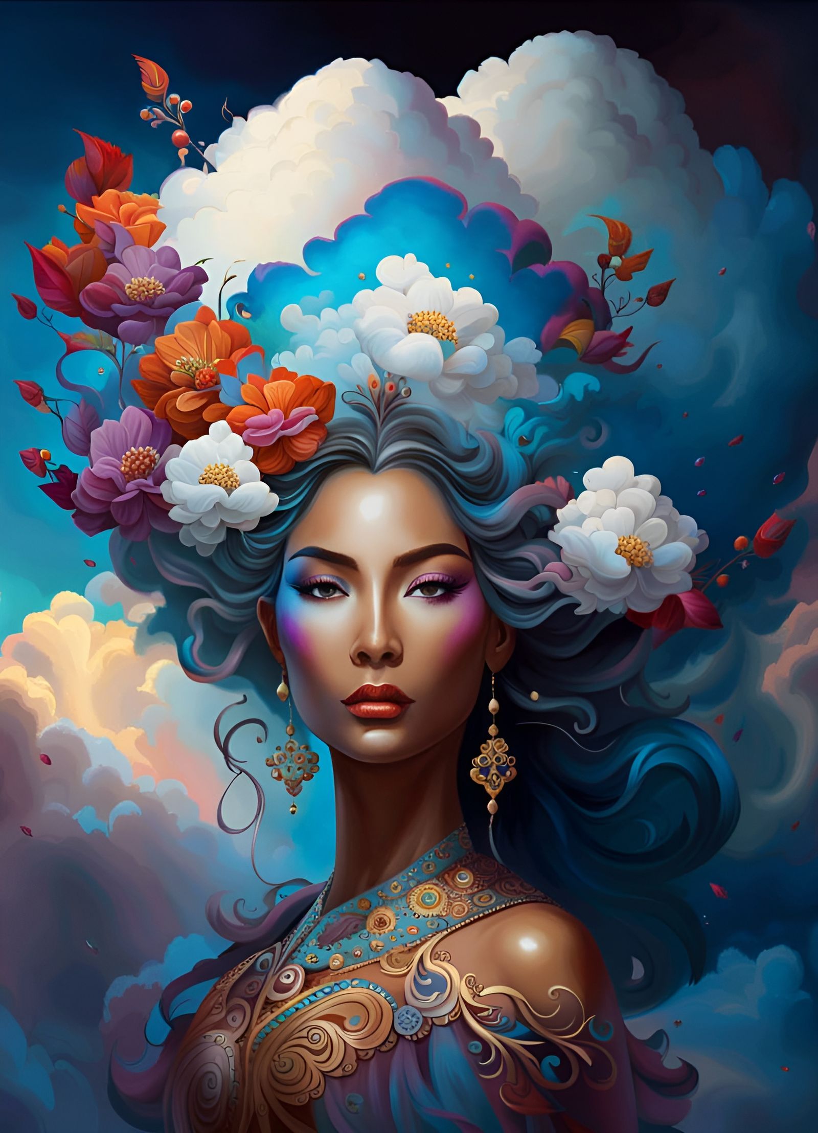 Cloud Goddess - AI Generated Artwork - NightCafe Creator