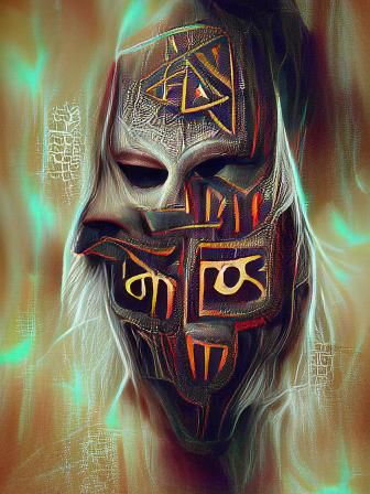 Rune Mask of the Dark Lord - AI Generated Artwork - NightCafe Creator