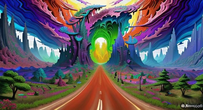 (Born To Run:1.3) epic post-impressionist masterpiece/abstract vector ...