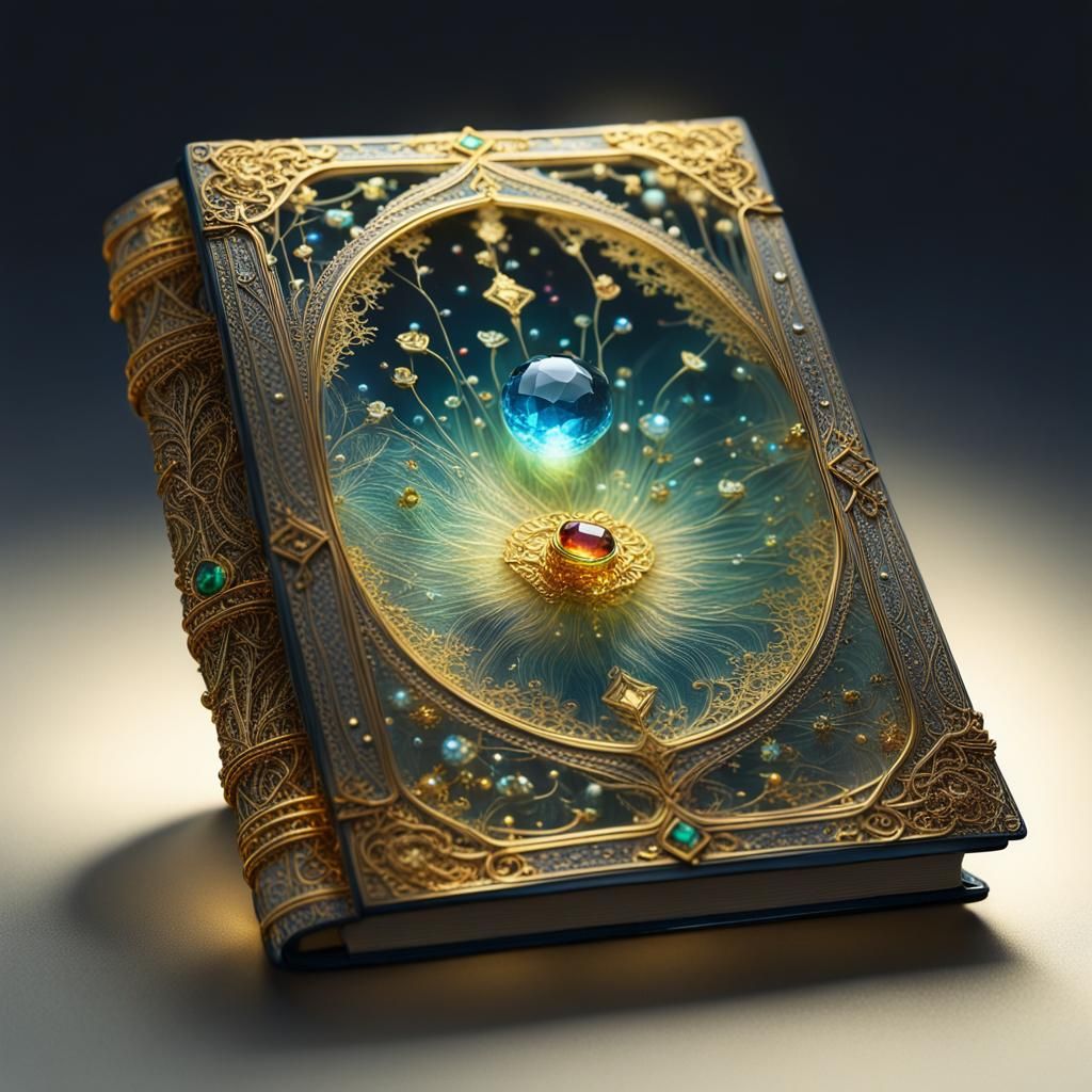 A extremely delicate BOOK made of the finest gold threads and ...