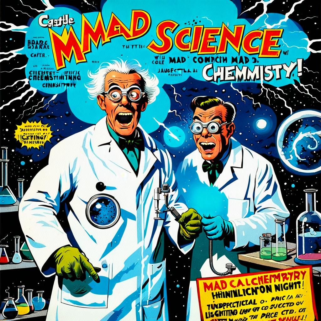 Mad Science #3: "More Scientists - More Mayhem!" - AI Generated Artwork ...