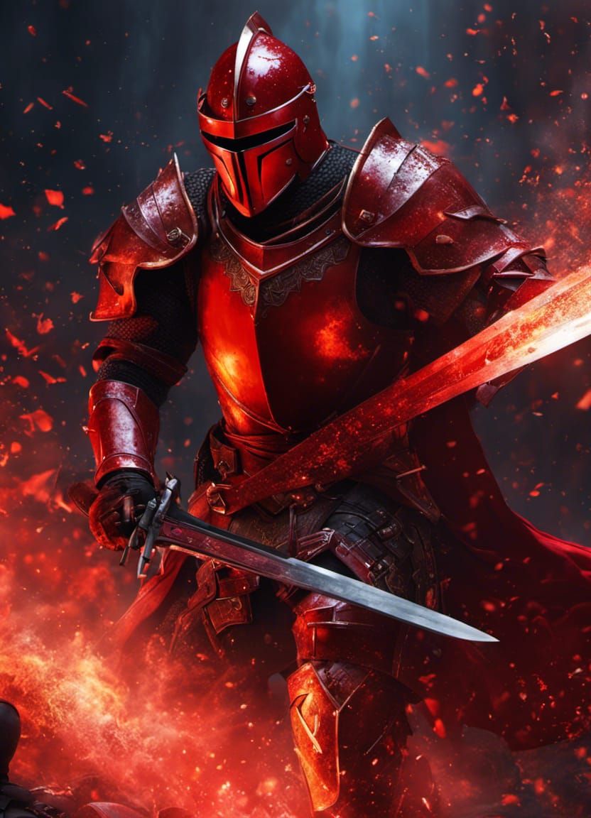Red Knight - AI Generated Artwork - NightCafe Creator