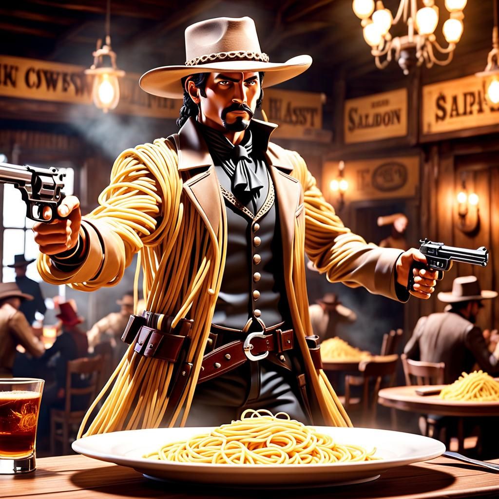 Spaghetti Western - AI Generated Artwork - NightCafe Creator