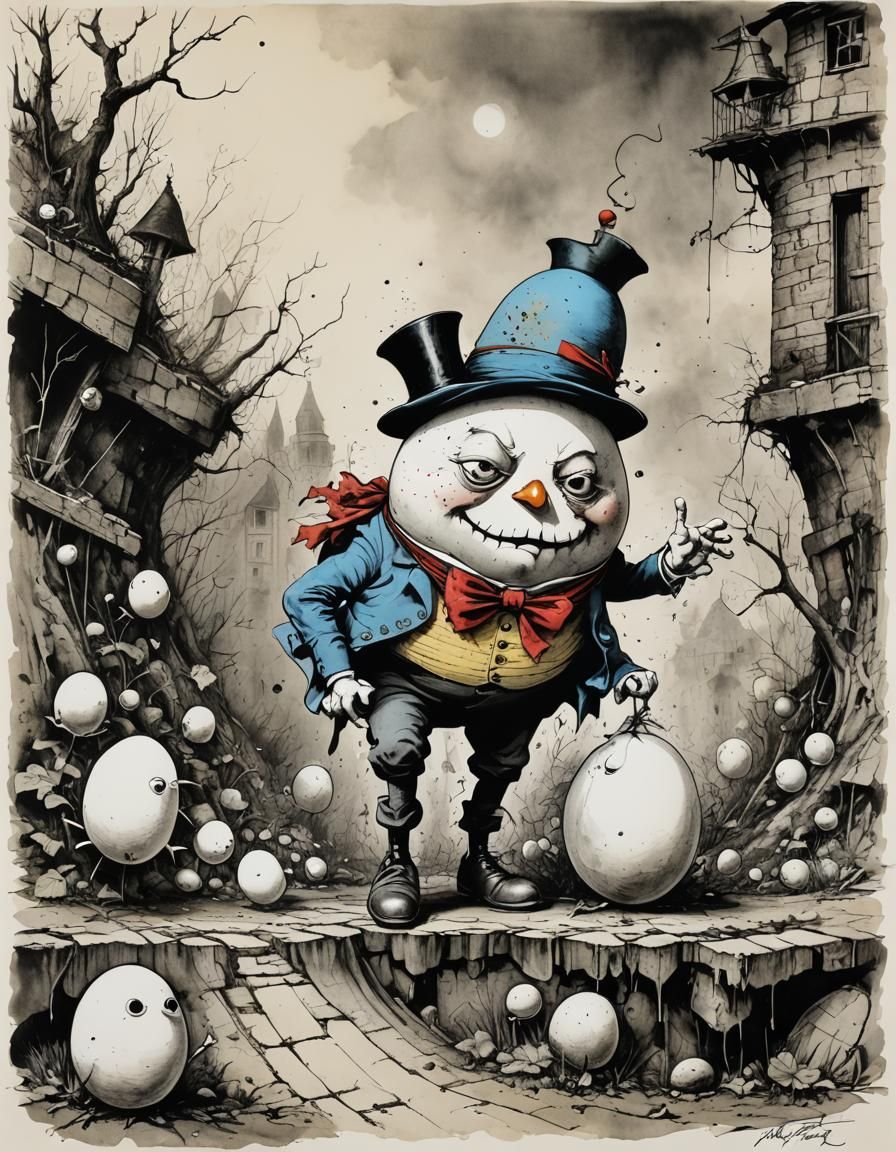 Humpty Dumpty - AI Generated Artwork - NightCafe Creator