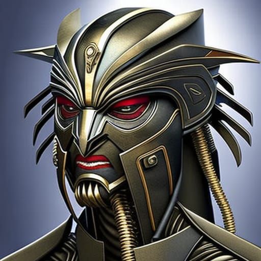 An insanely hyperdetailed full body portrait of the alien Predator ...