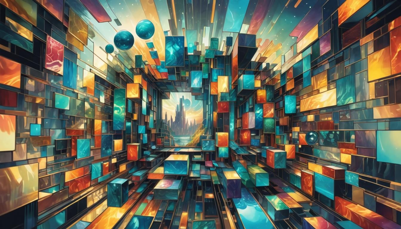 Building Blocks - Stained Glass Masterpiece: Awe-Inspiring T...