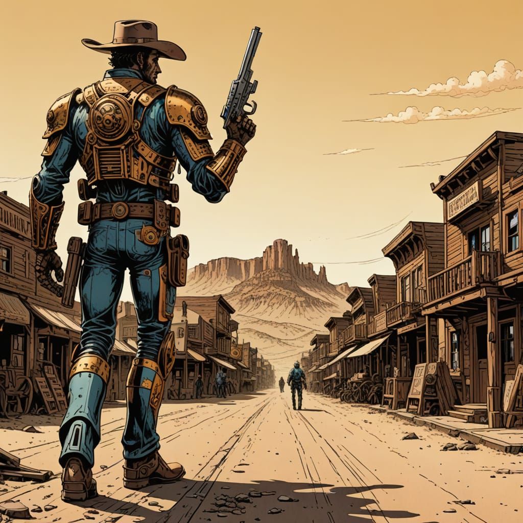 A Strange Automaton In Western Town