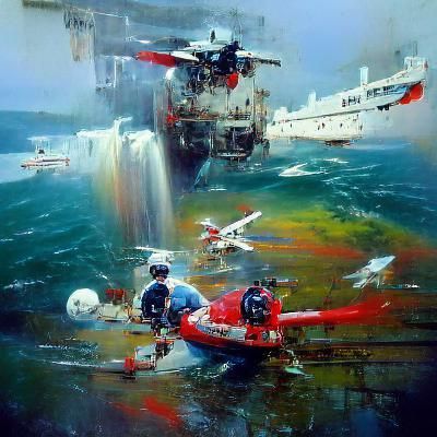 John berkey us coast guard future rescue vtol rescuing a sinking ships ...