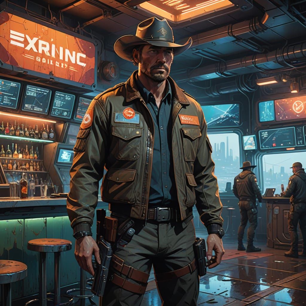 off duty soldier, scene from the book series, Tail of a Soldier