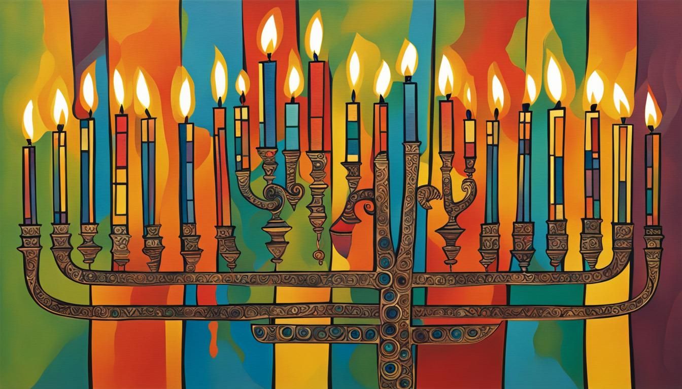 menorah - AI Generated Artwork - NightCafe Creator