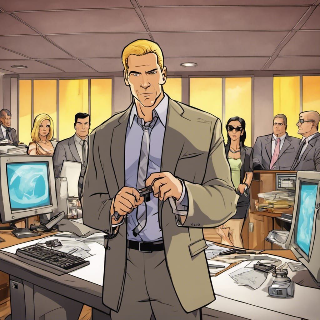 CSI: Miami in the style of Archer (FX Cartoon) - AI Generated Artwork - NightCafe Creator
