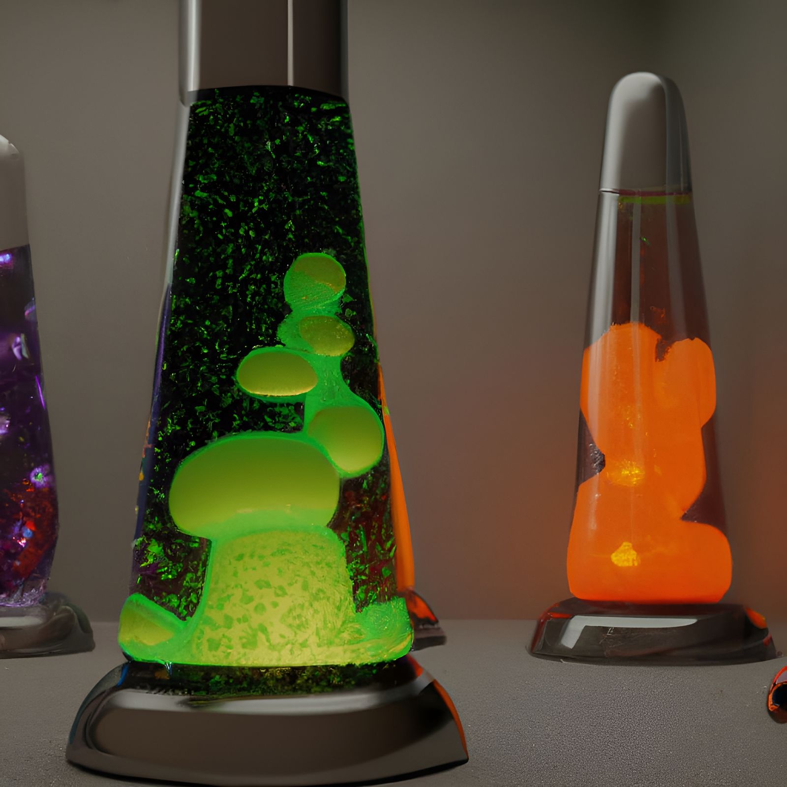 Photorealistic National Geographic photo of lava lamps hyperrealism ...