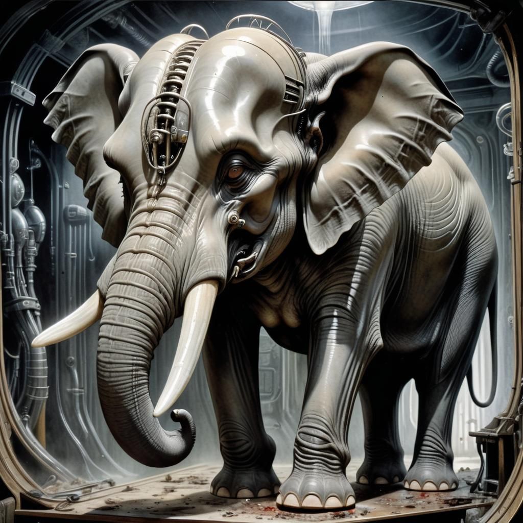 Artificial Elephant - AI Generated Artwork - NightCafe Creator