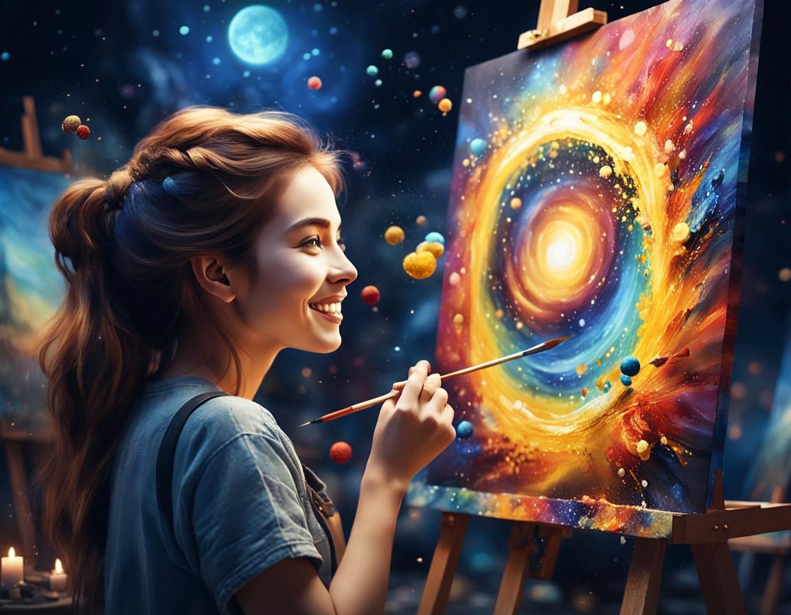 The world of an creative artist - AI Generated Artwork - NightCafe Creator