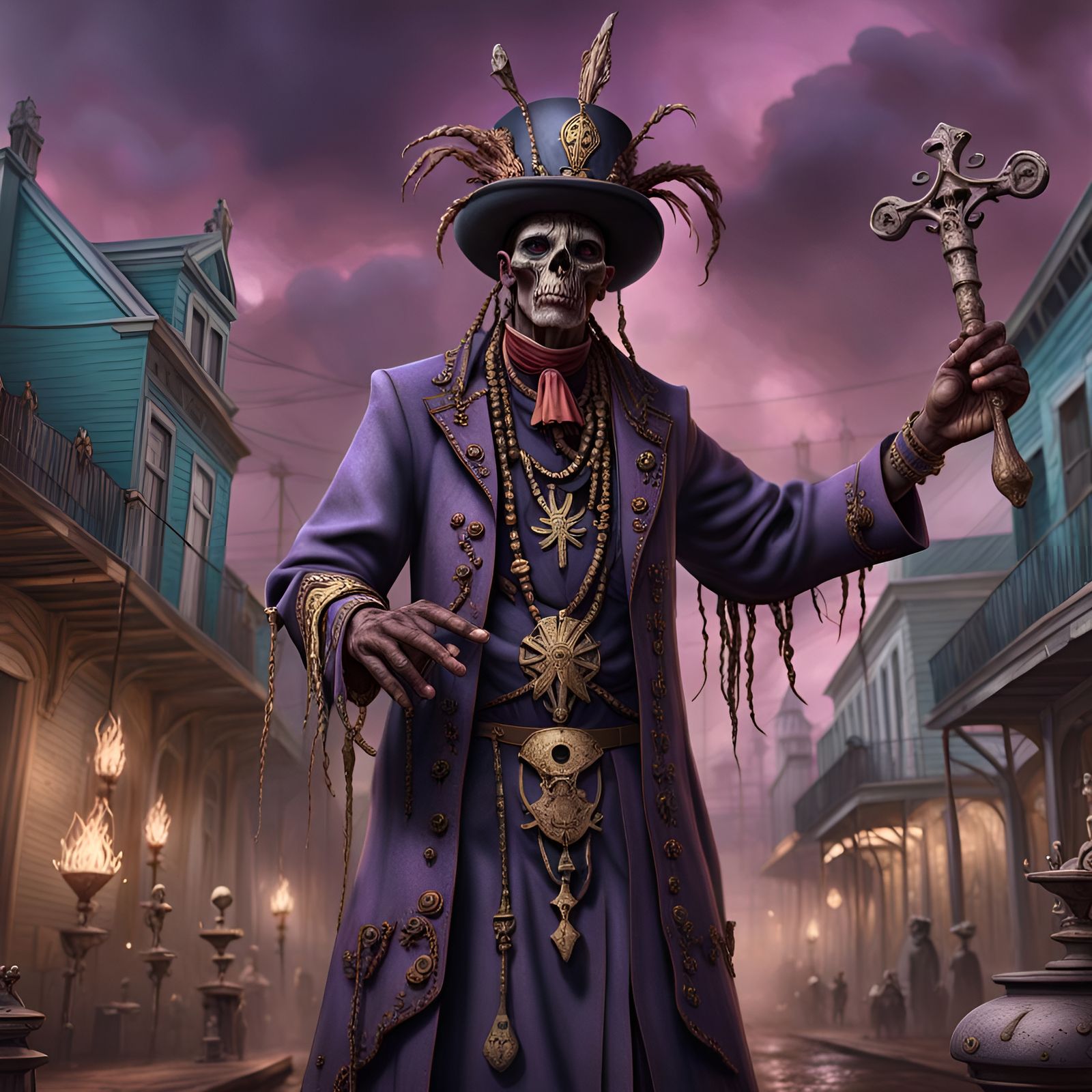 New Orleans voodoo priest - AI Generated Artwork - NightCafe Creator