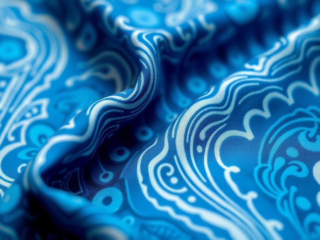 batik lurik, 4k - Indonesian Batik Fabric Close-up in Vibran...