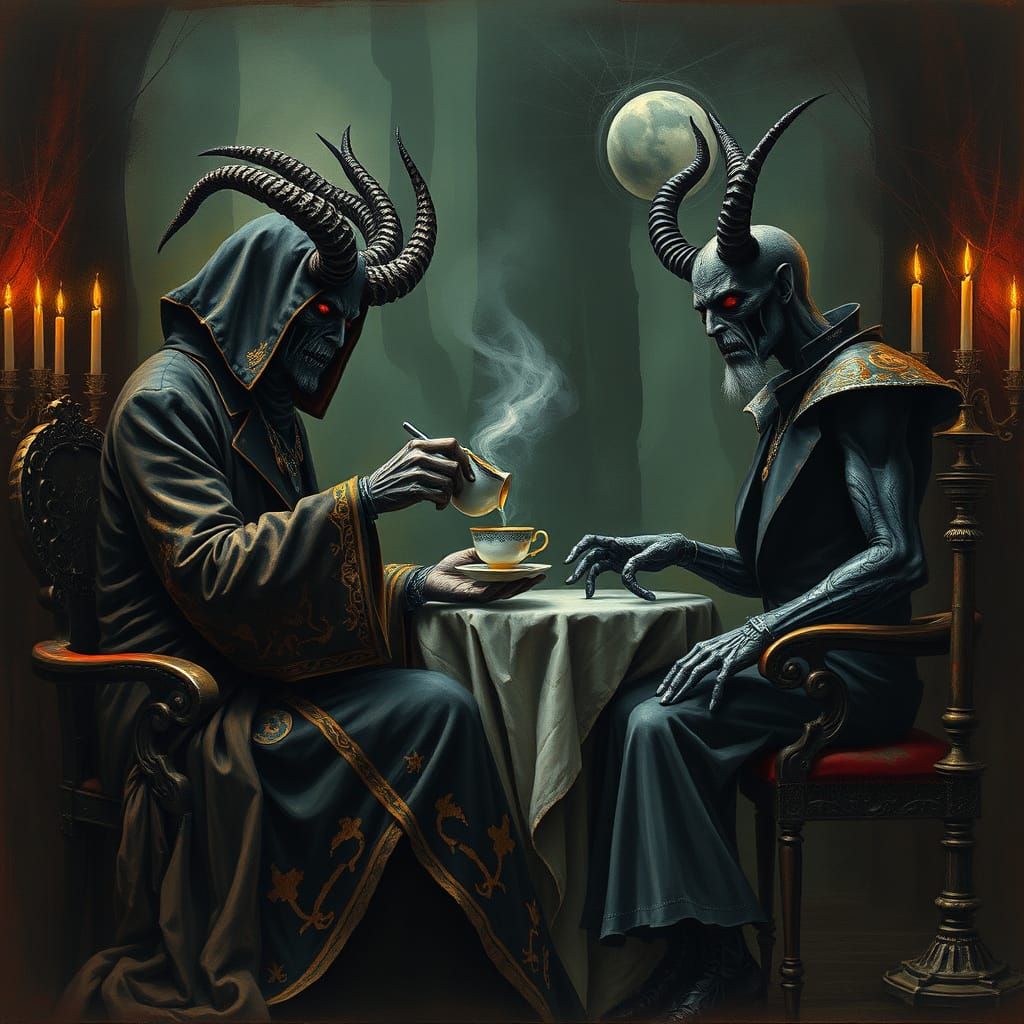 Tea time in the Abyss - Dark Tea Ceremony in a Haunted Cham...